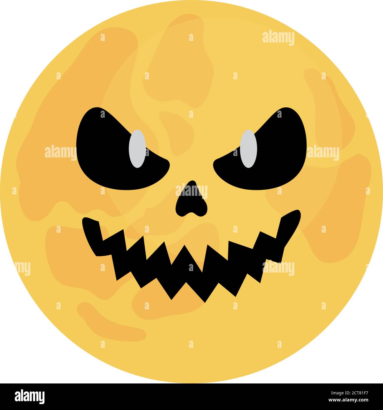 halloween moon cartoon vector design Stock Vector Image & Art - Alamy