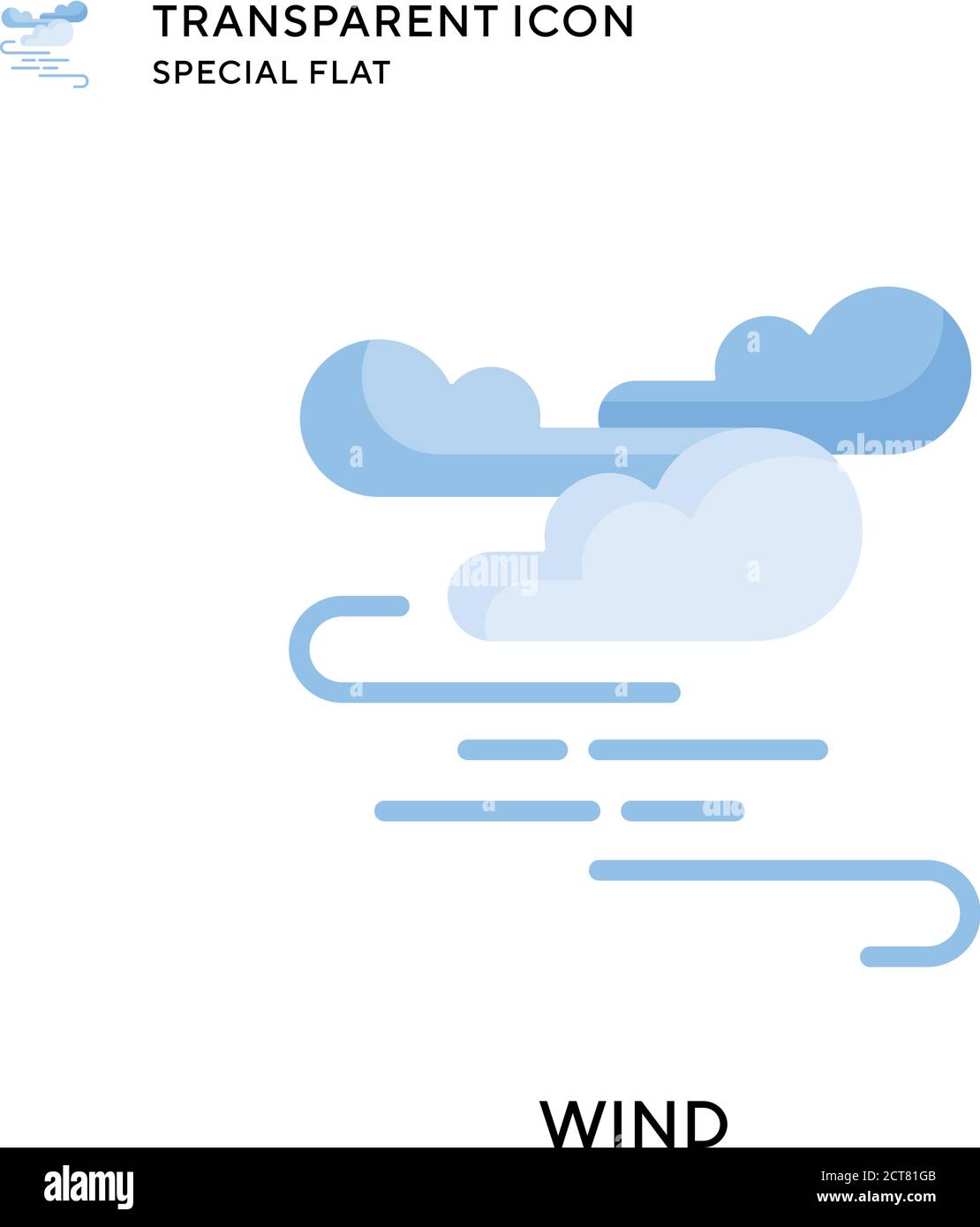 Wind vector icon. Flat style illustration. EPS 10 vector Stock Vector ...