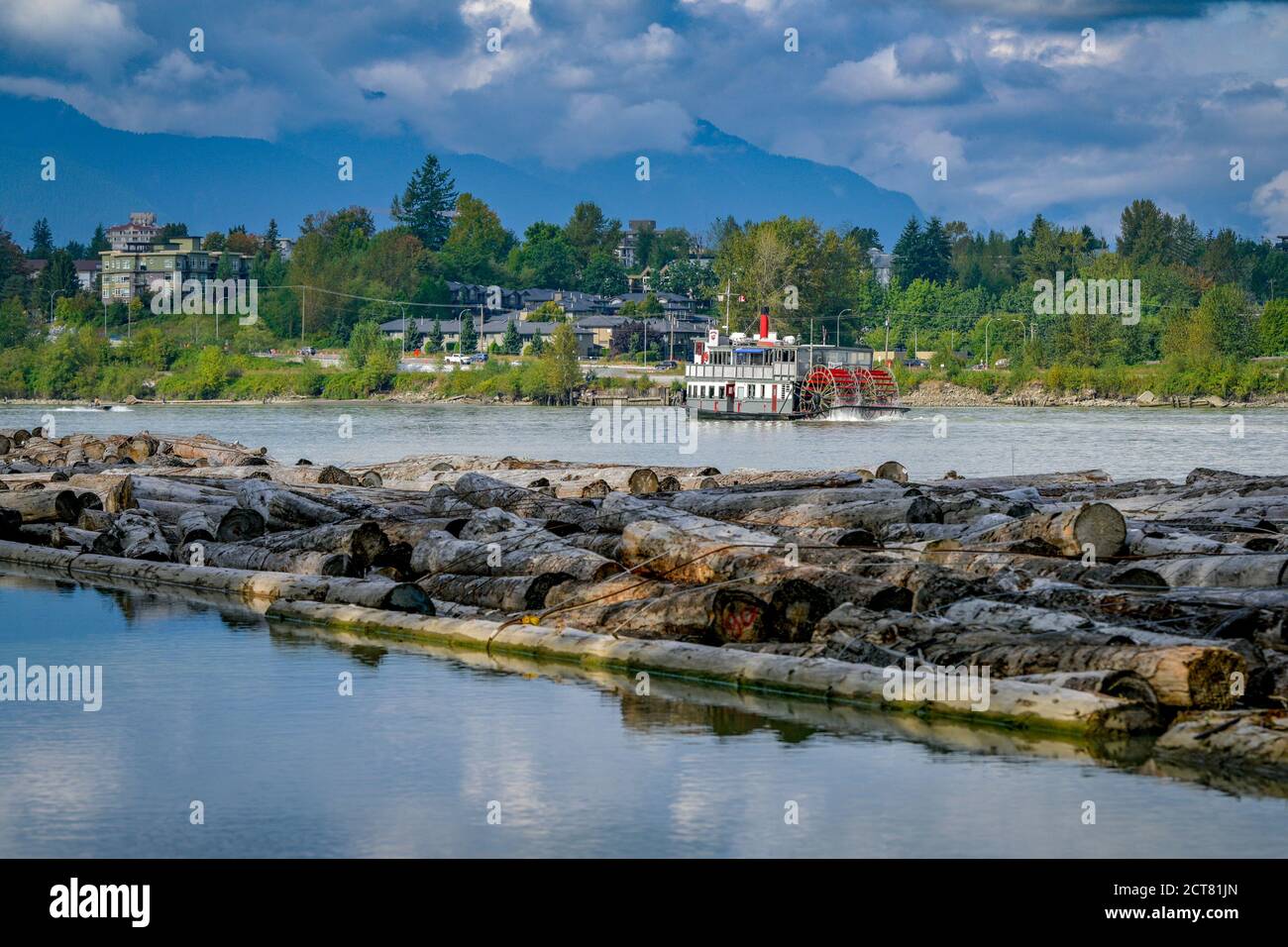 Paddlewheeler Riverboat, M.V. Native, Fraser River, Langley, British ...