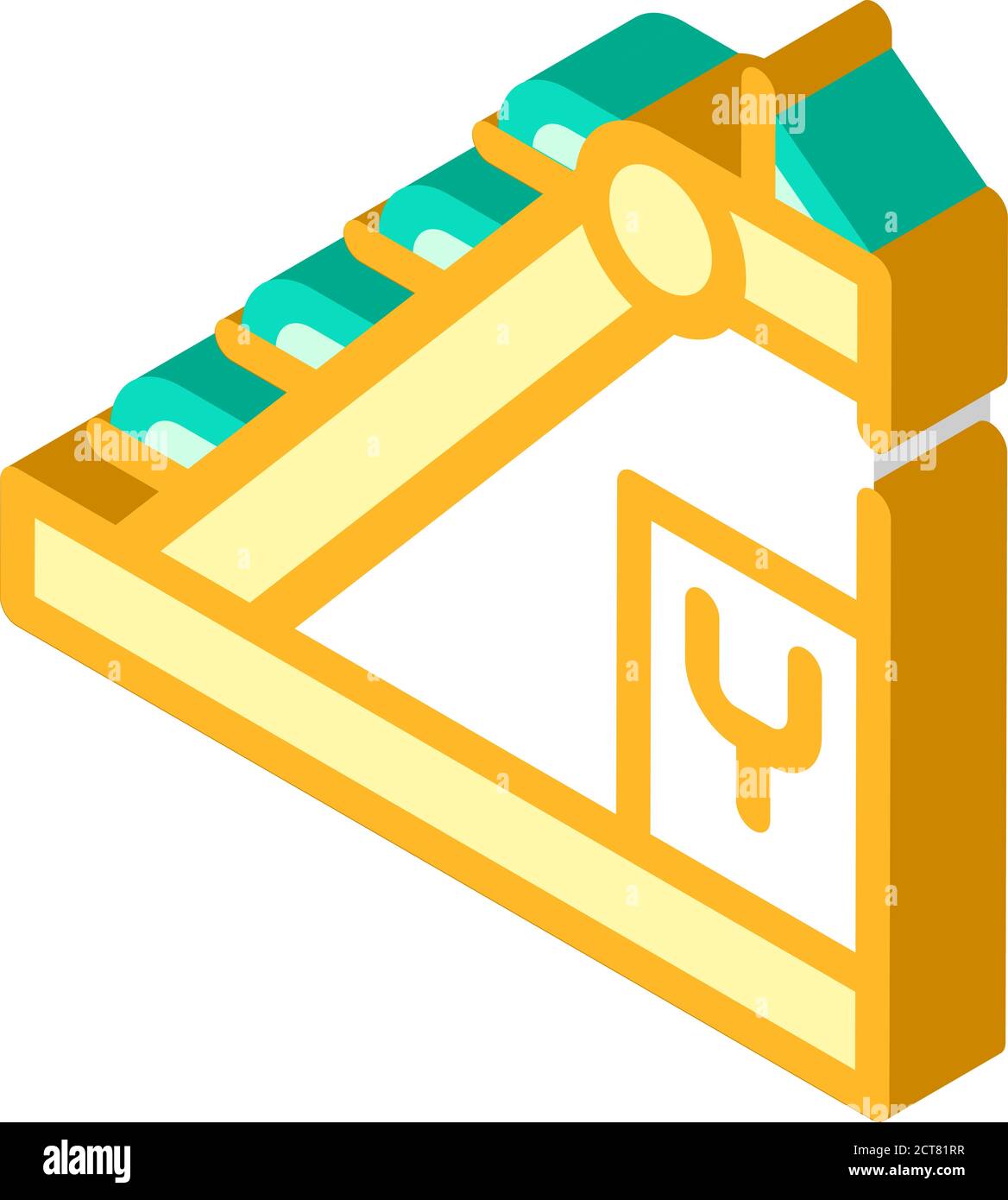 sorting line isometric icon vector symbol illustration Stock Vector ...