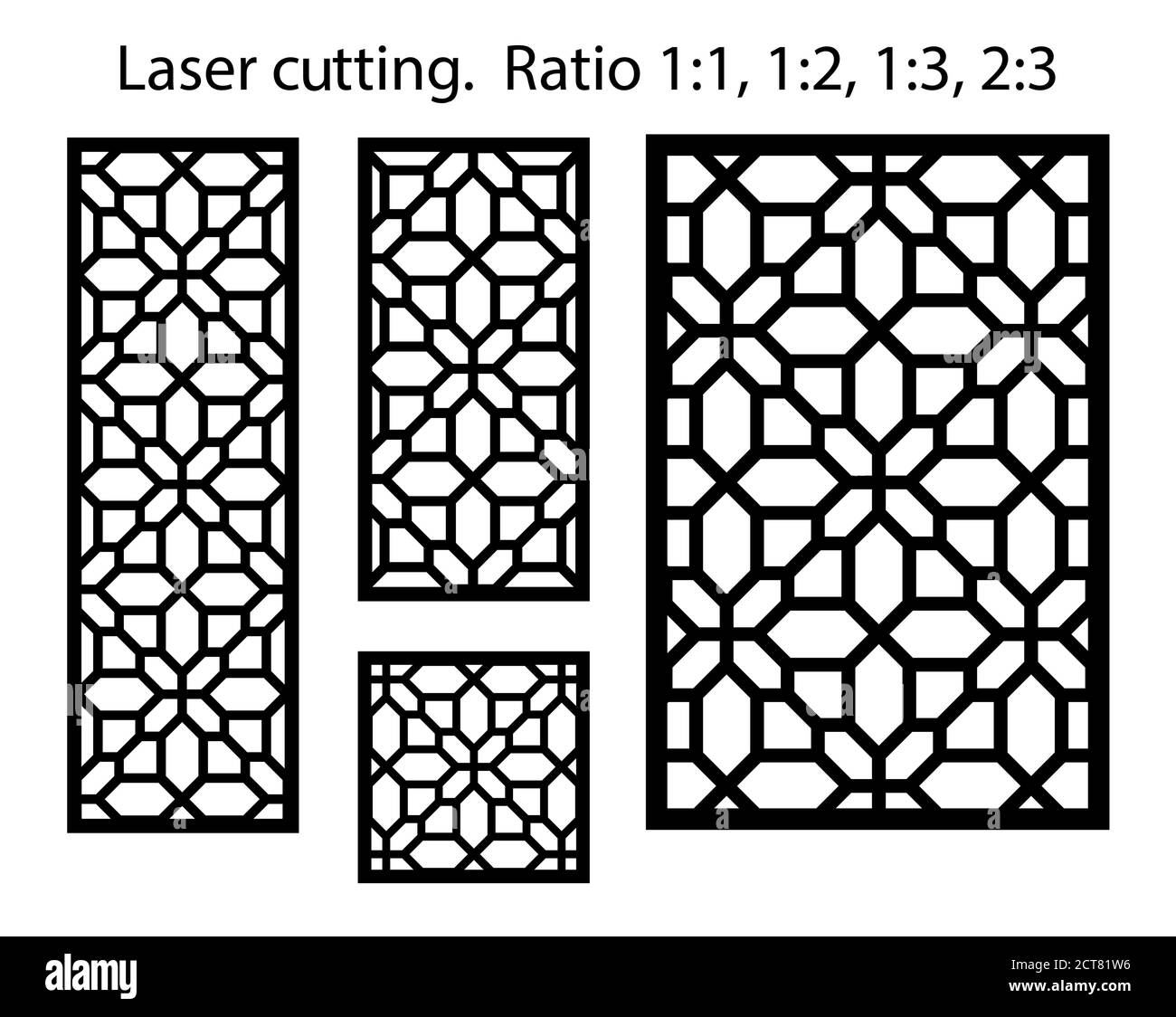 Shade screen, privacy fence template. Laser cut vector panel, screen ...