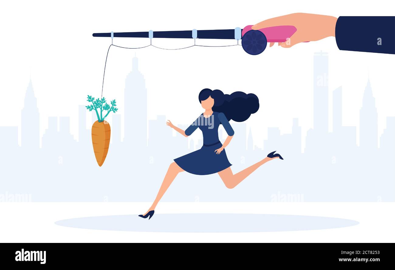 Carrot dangling Stock Vector Images - Alamy