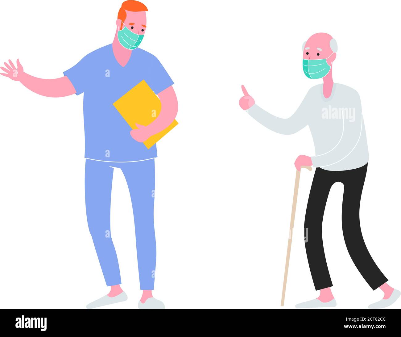 Hospital admission elderly Stock Vector Images - Alamy