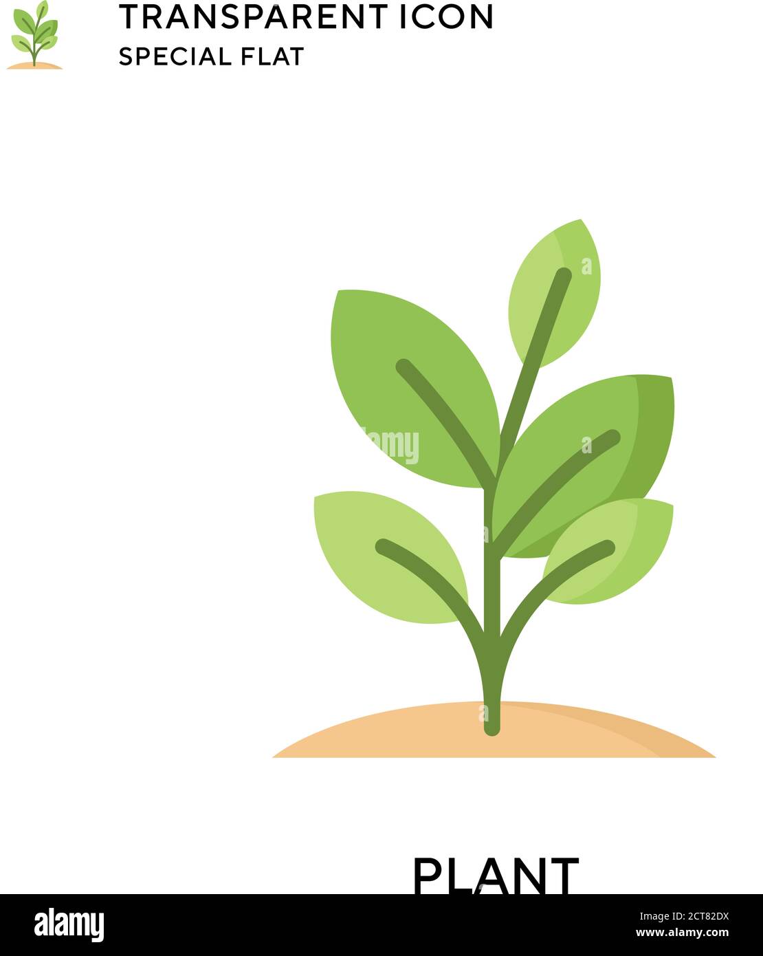 Plant vector icon. Flat style illustration. EPS 10 vector Stock Vector ...