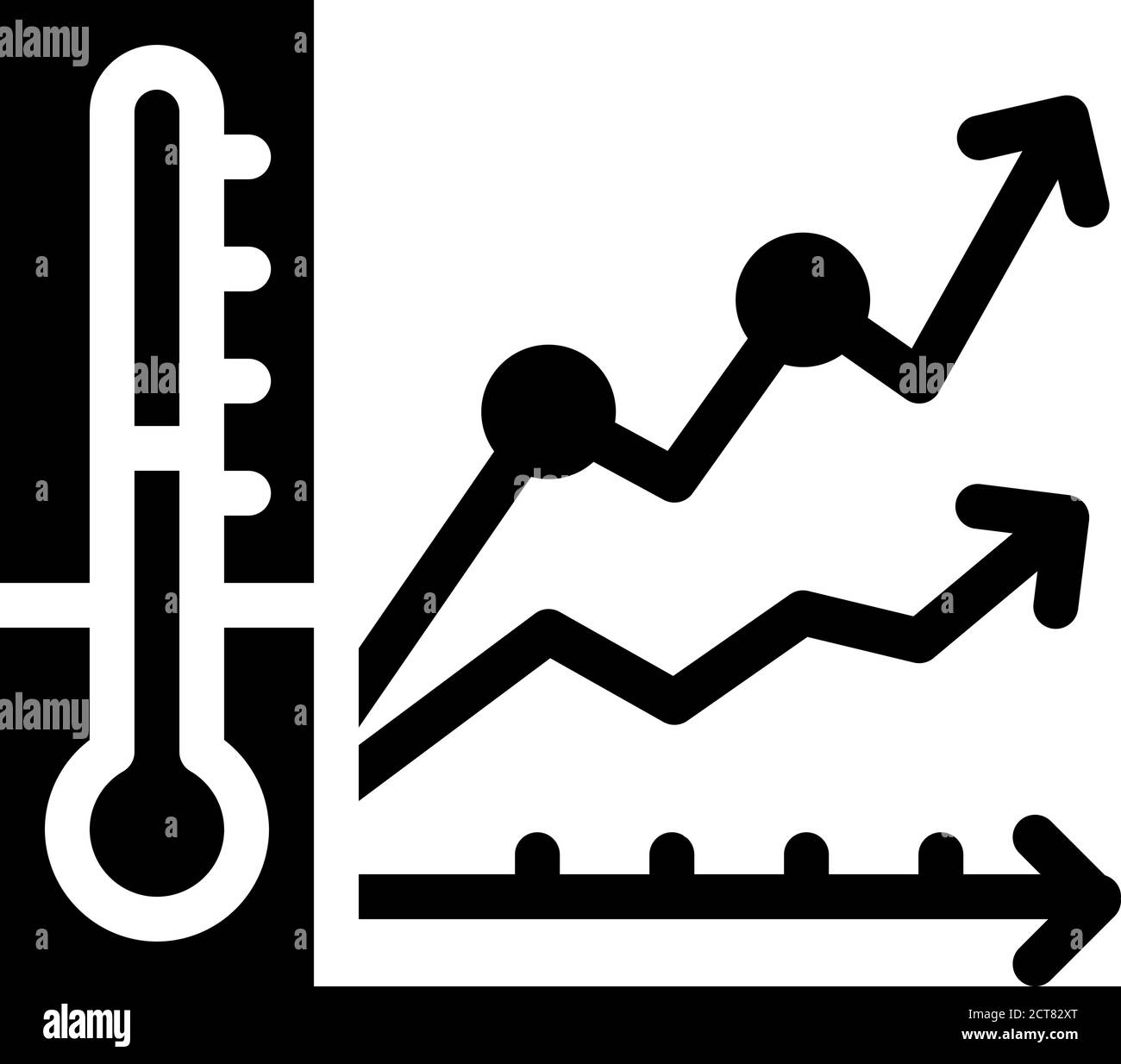 global warming glyph icon vector symbol illustration Stock Vector Image ...