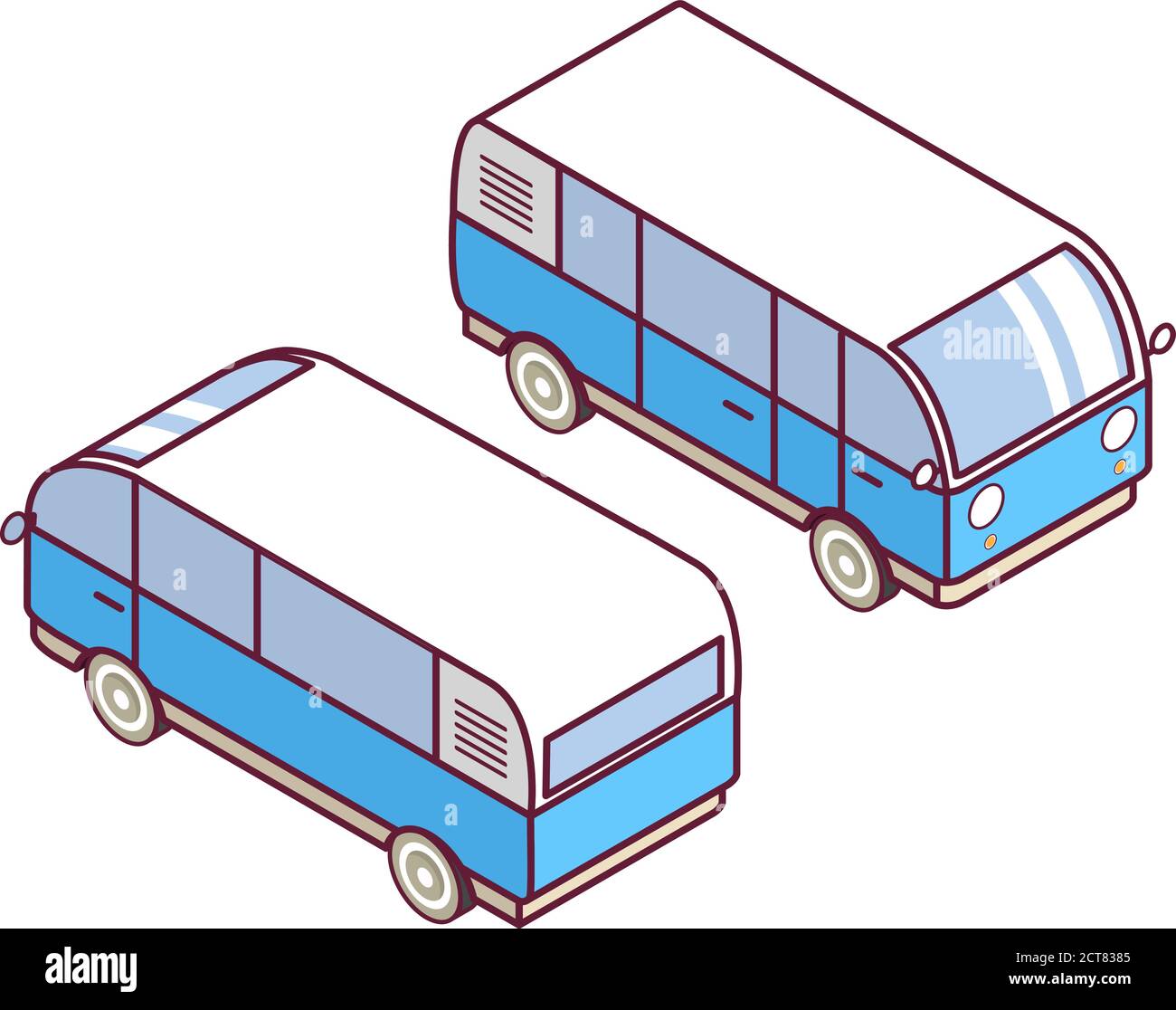Isometric van.Vehicle car travel or trips.3D an icon, a children s toy ...