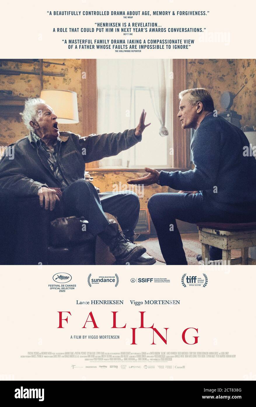 FALLING, poster, from left: Lance Henriksen, Viggo Mortensen, 2020 ...