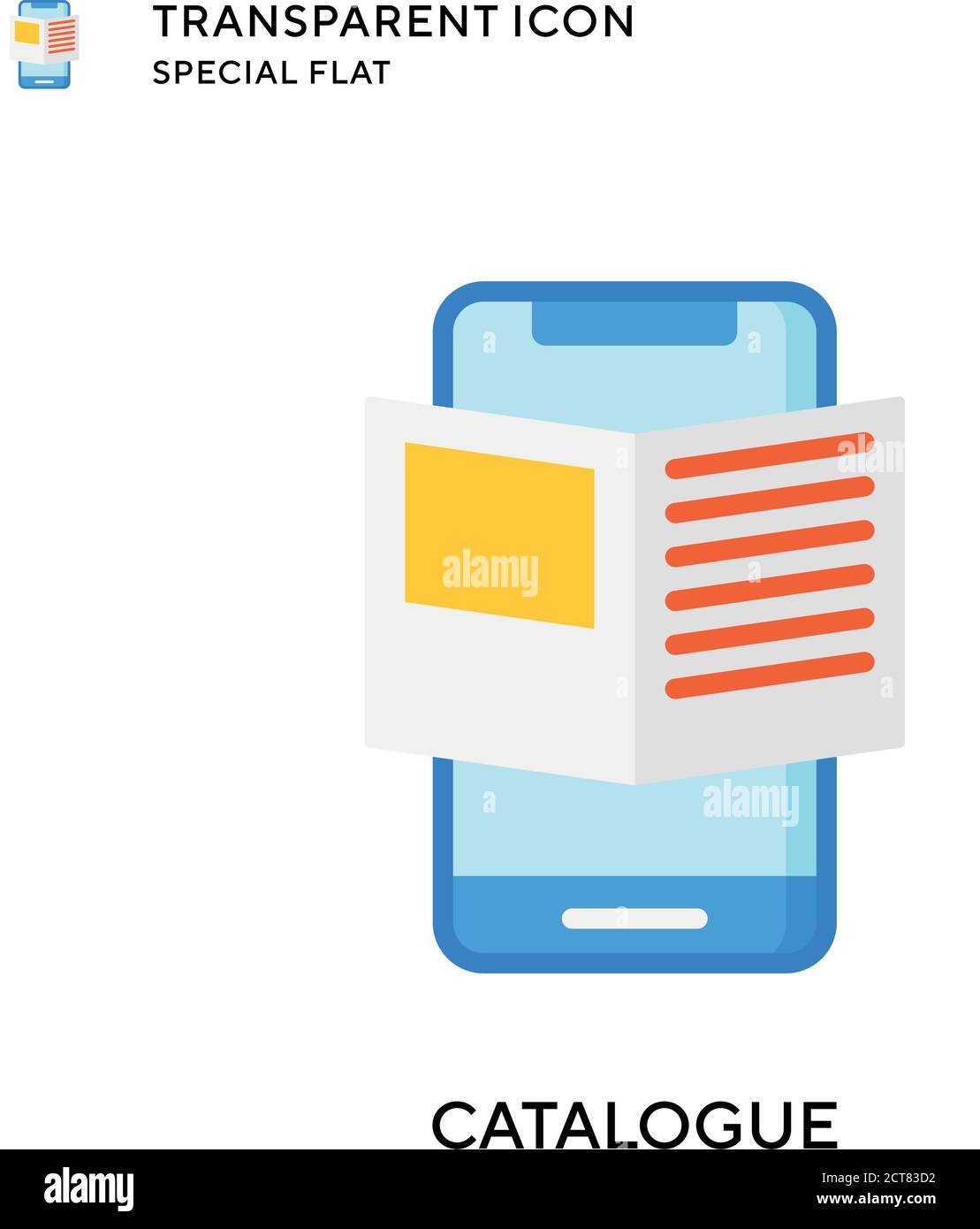 Catalogue vector icon. Flat style illustration. EPS 10 vector Stock ...