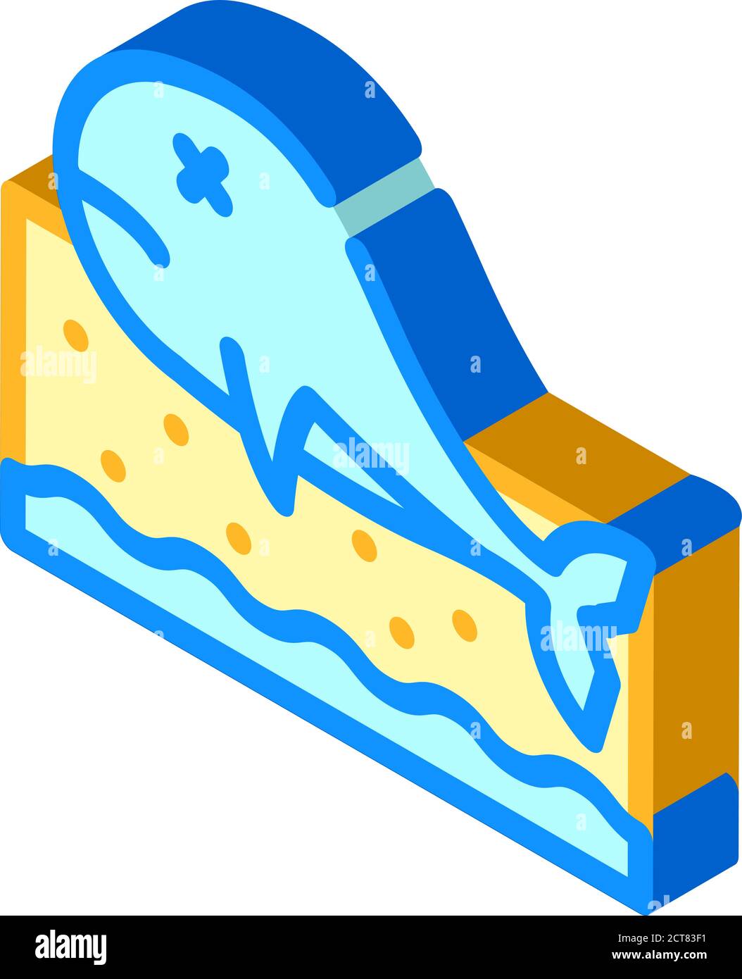 fish death isometric icon vector symbol illustration Stock Vector Image ...