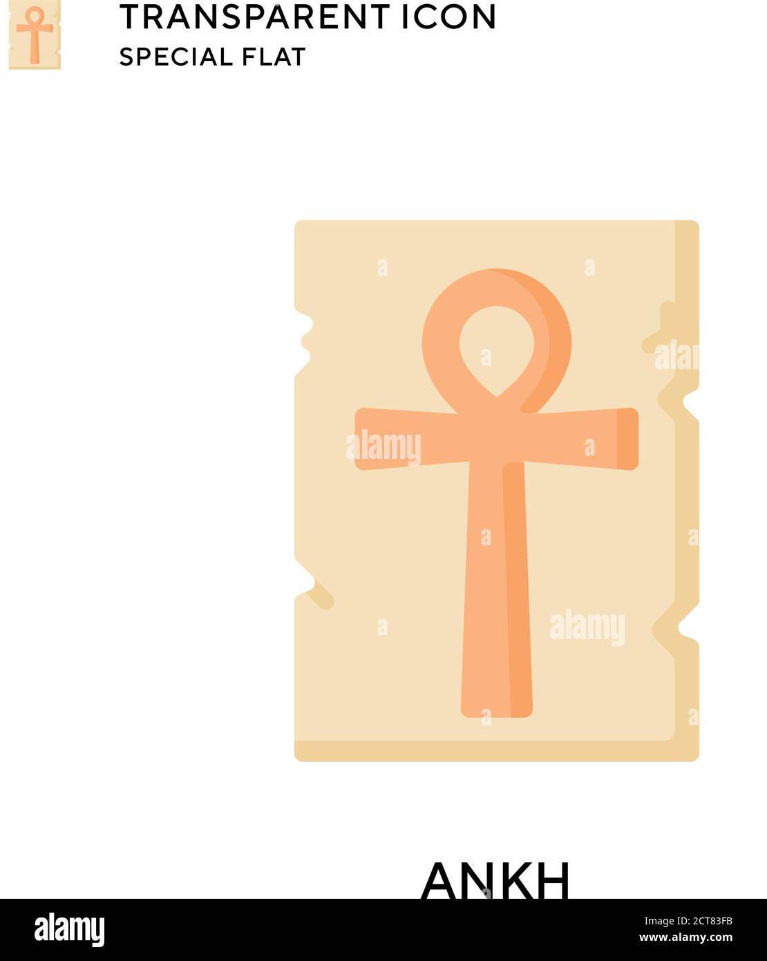 Ankh vector icon. Flat style illustration. EPS 10 vector Stock Vector ...