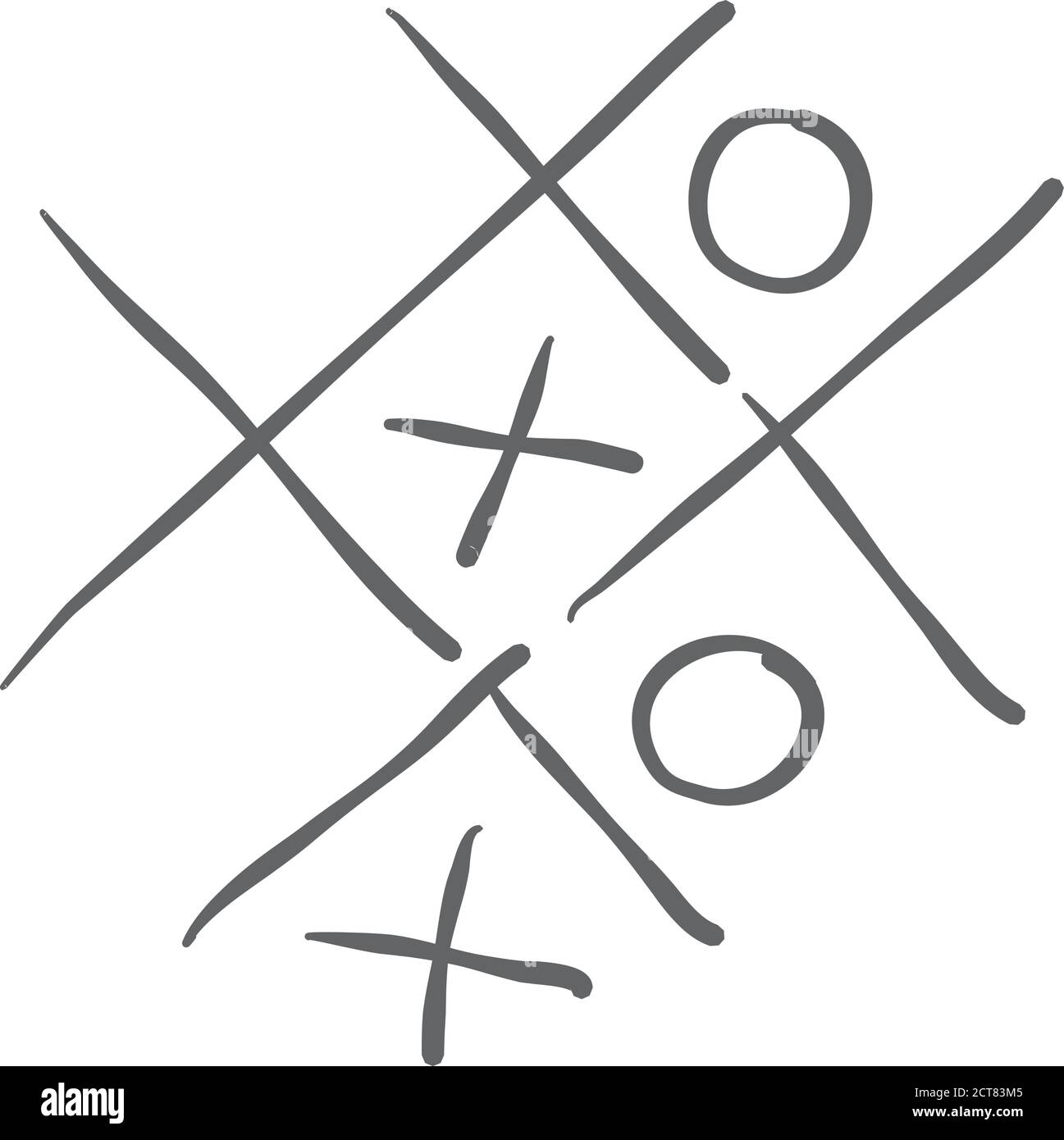 Strategy game icon in sketch style. Vector illustration Stock Vector ...