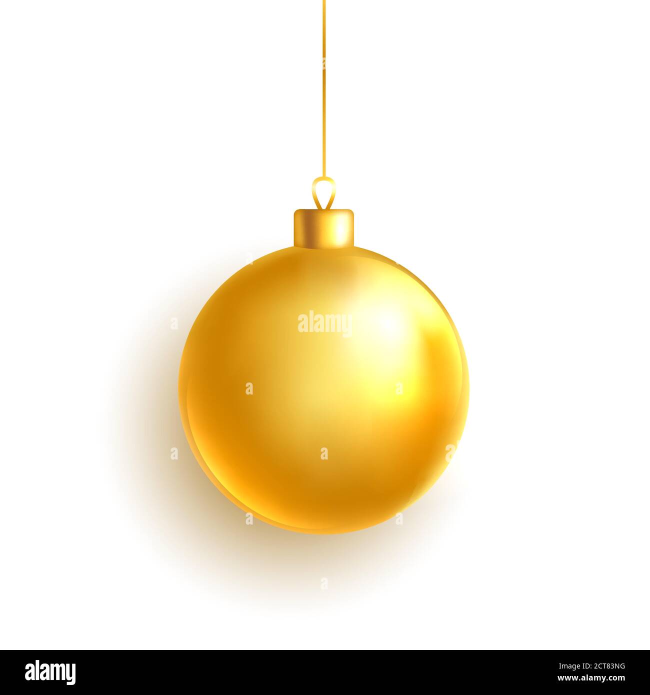 Gold bauble ribbon on Stock Vector Images - Alamy