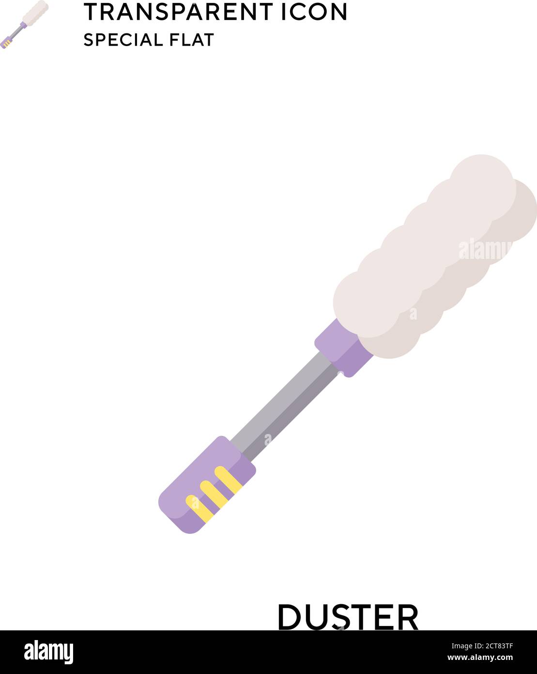Duster vector icon. Flat style illustration. EPS 10 vector Stock Vector ...