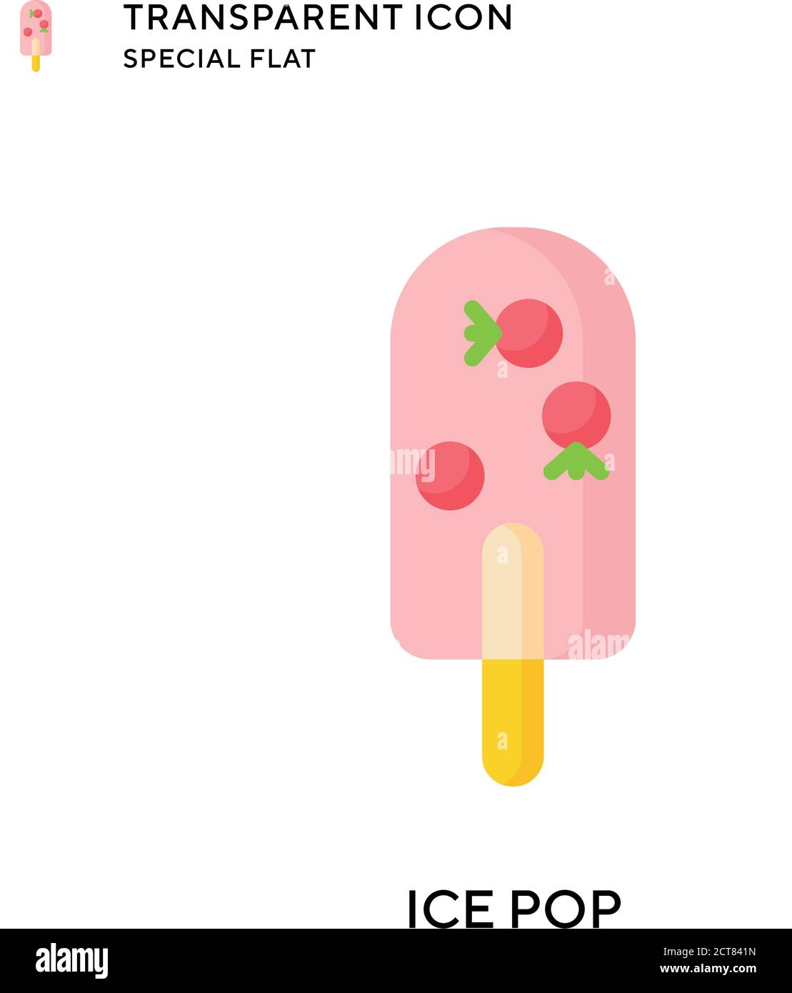 Refreshing orange flavored ice pop Stock Vector Images - Alamy