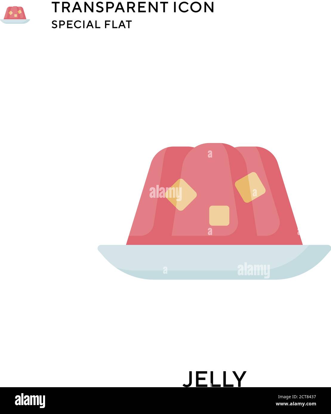 Jelly vector icon. Flat style illustration. EPS 10 vector Stock Vector ...