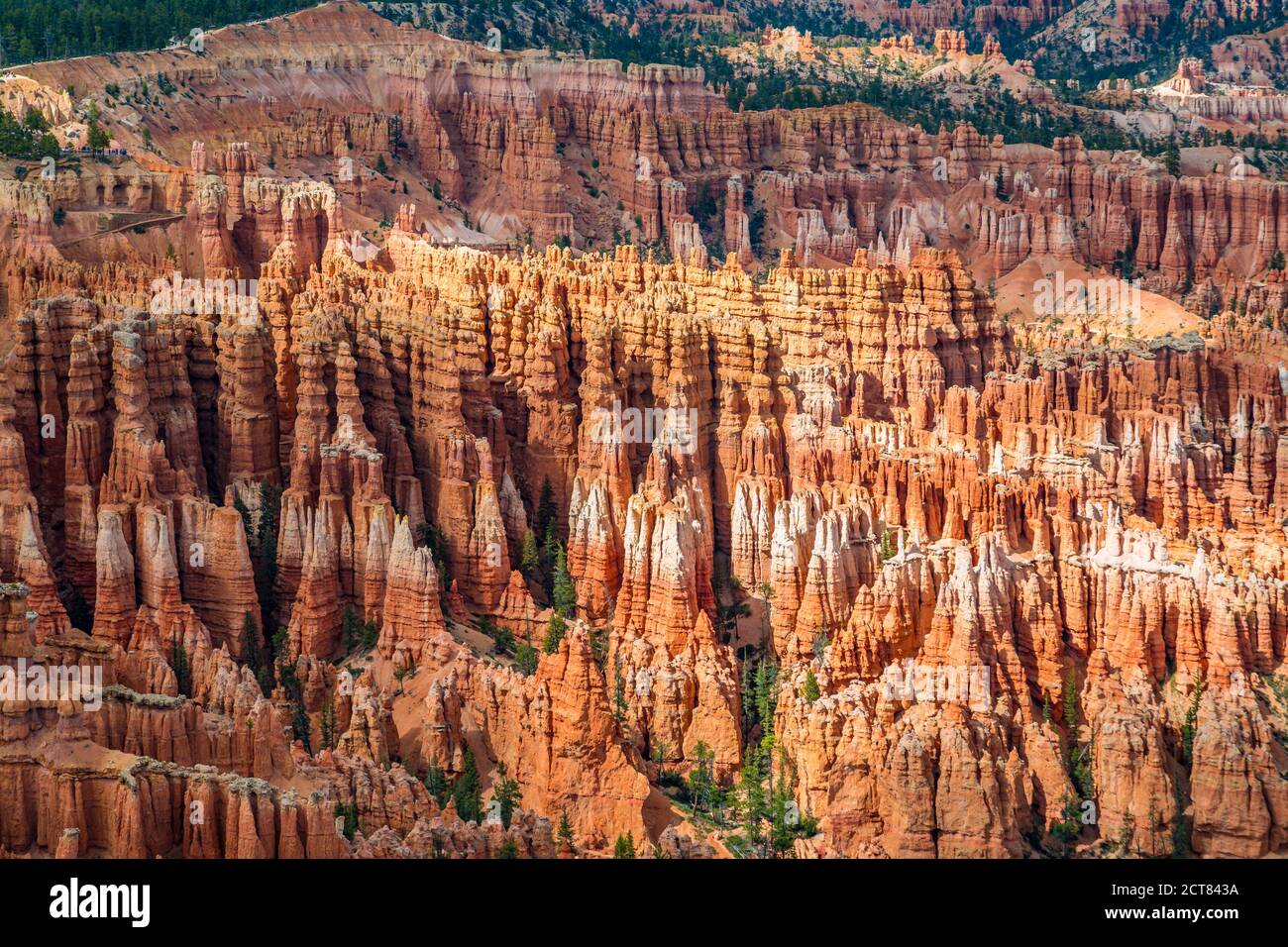Inspiration Point lookout in Bryce Canyon National Park in Utah Stock ...