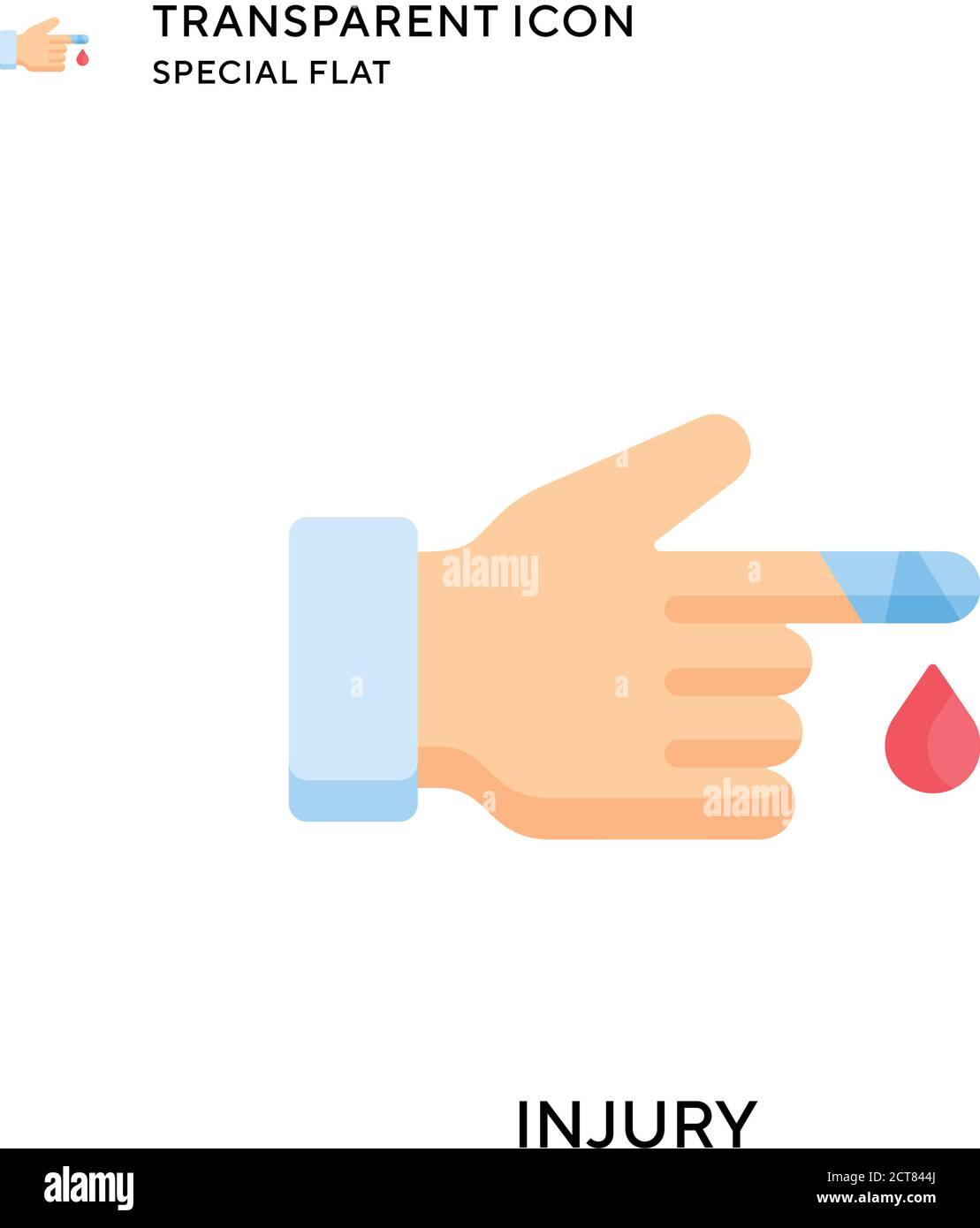 Injury vector icon. Flat style illustration. EPS 10 vector Stock Vector ...