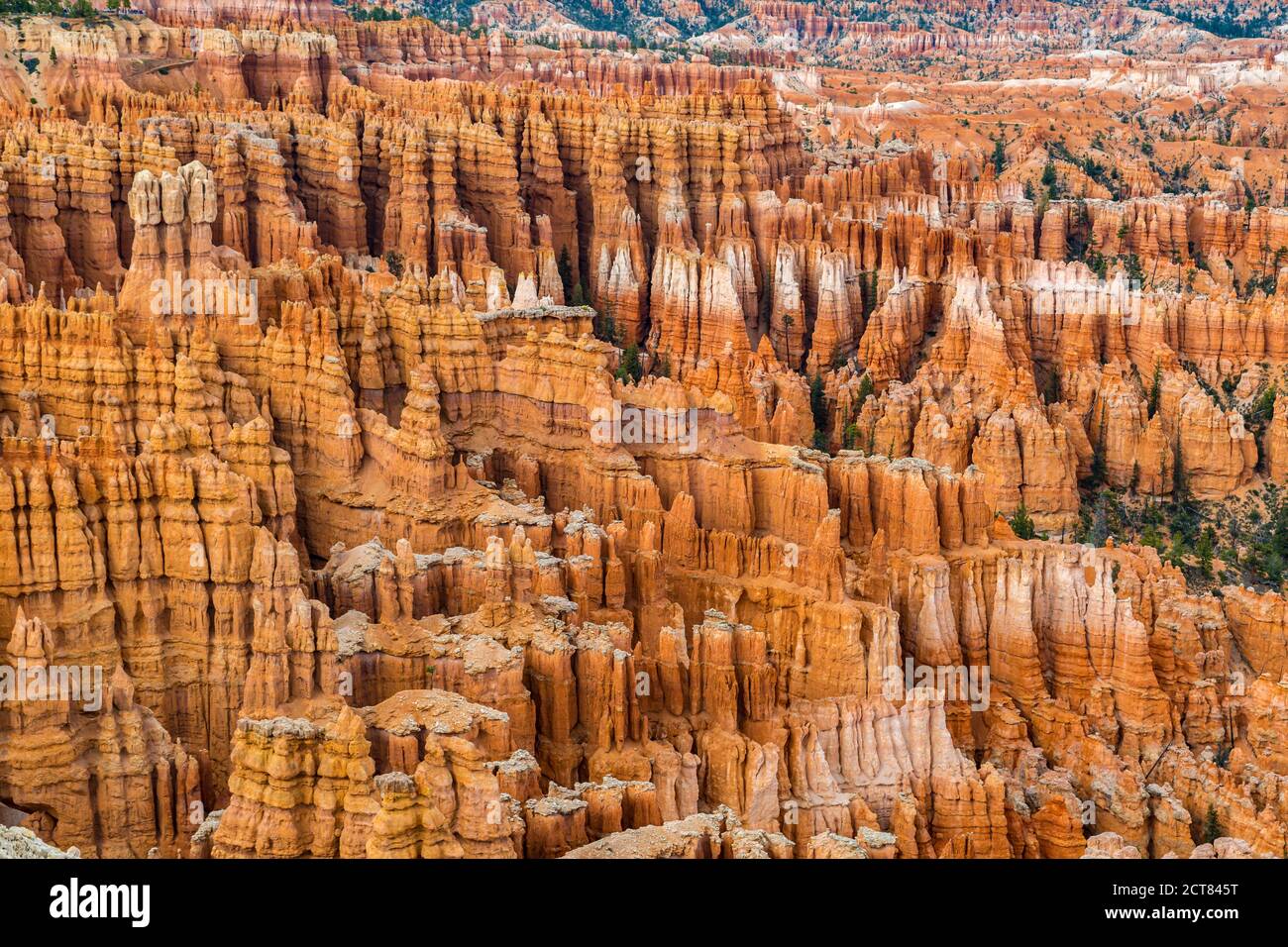 Inspiration Point lookout in Bryce Canyon National Park in Utah Stock ...