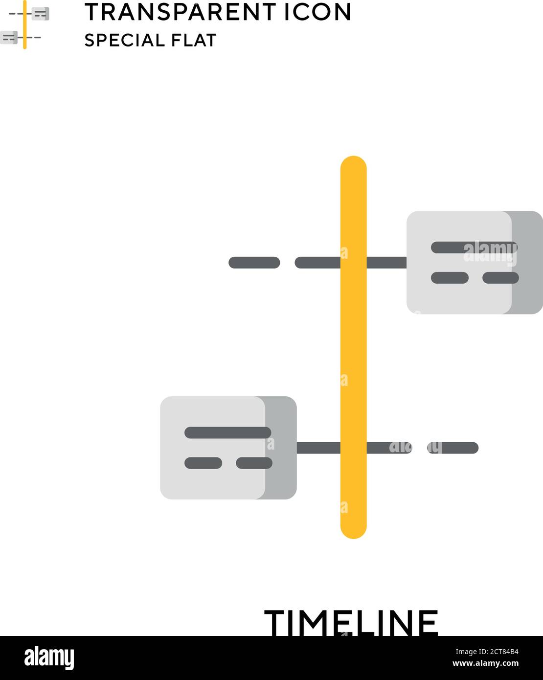 Timeline vector icon. Flat style illustration. EPS 10 vector Stock ...