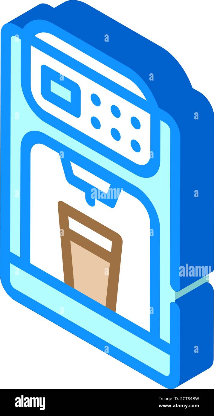 coffee maker isometric icon vector symbol illustration Stock Vector ...