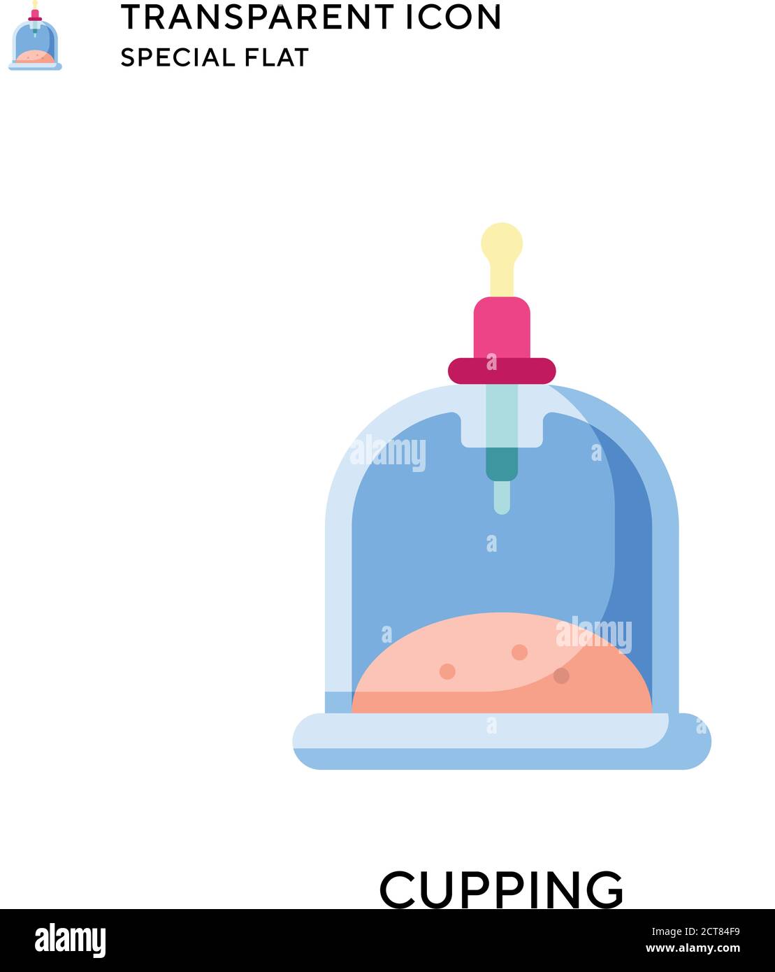 Cupping vector icon. Flat style illustration. EPS 10 vector Stock ...