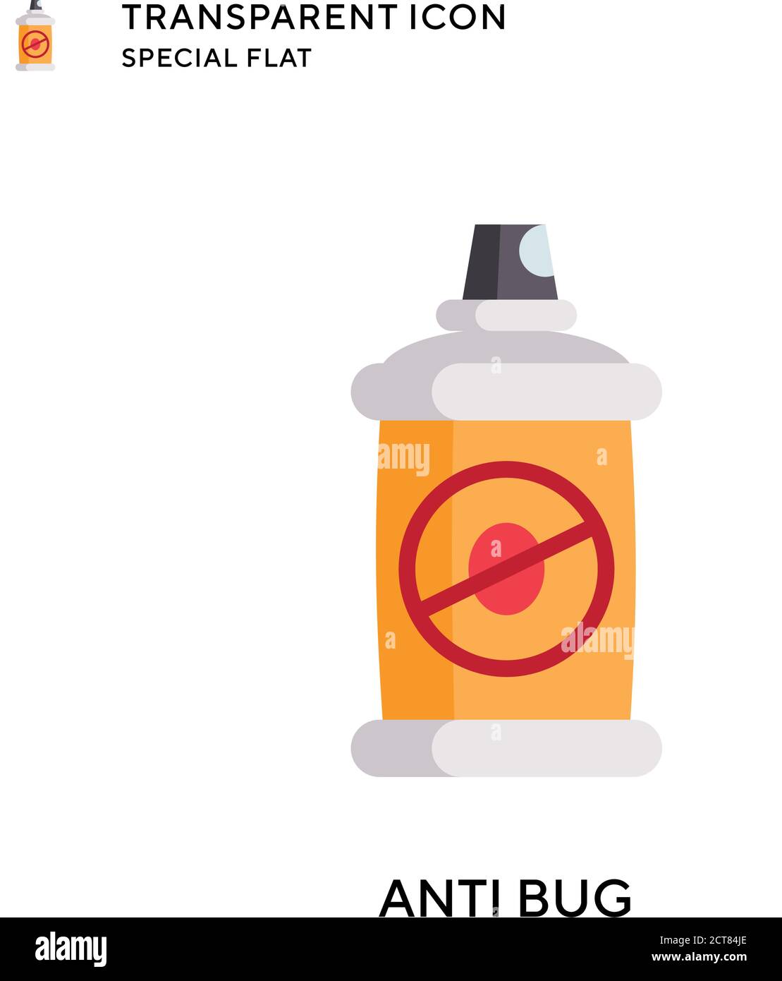 Anti bug vector icon. Flat style illustration. EPS 10 vector Stock ...