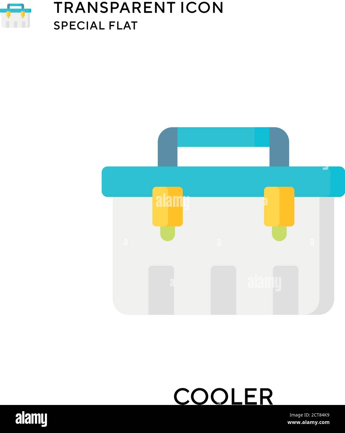 Cooler vector icon. Flat style illustration. EPS 10 vector Stock Vector ...