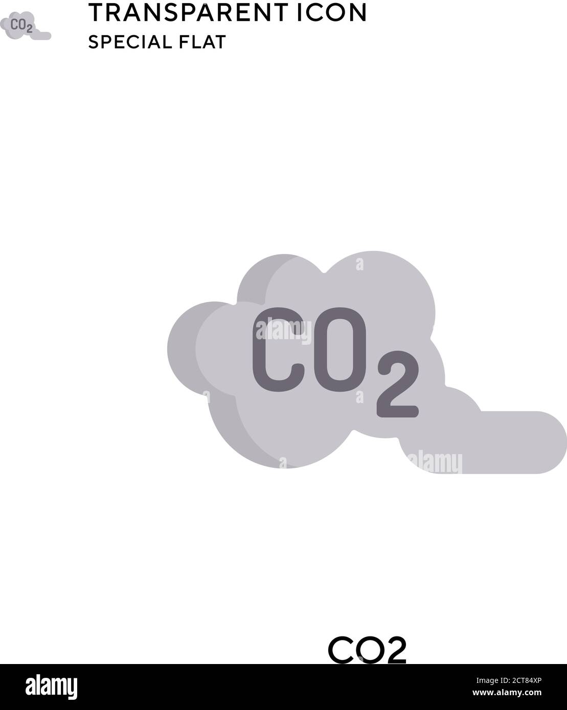 Co2 vector icon. Flat style illustration. EPS 10 vector Stock Vector ...