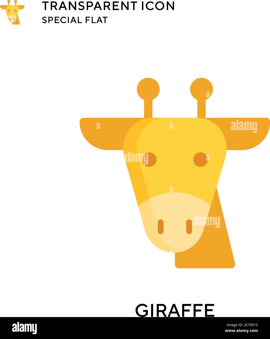 Giraffe closeup Stock Vector Images - Alamy
