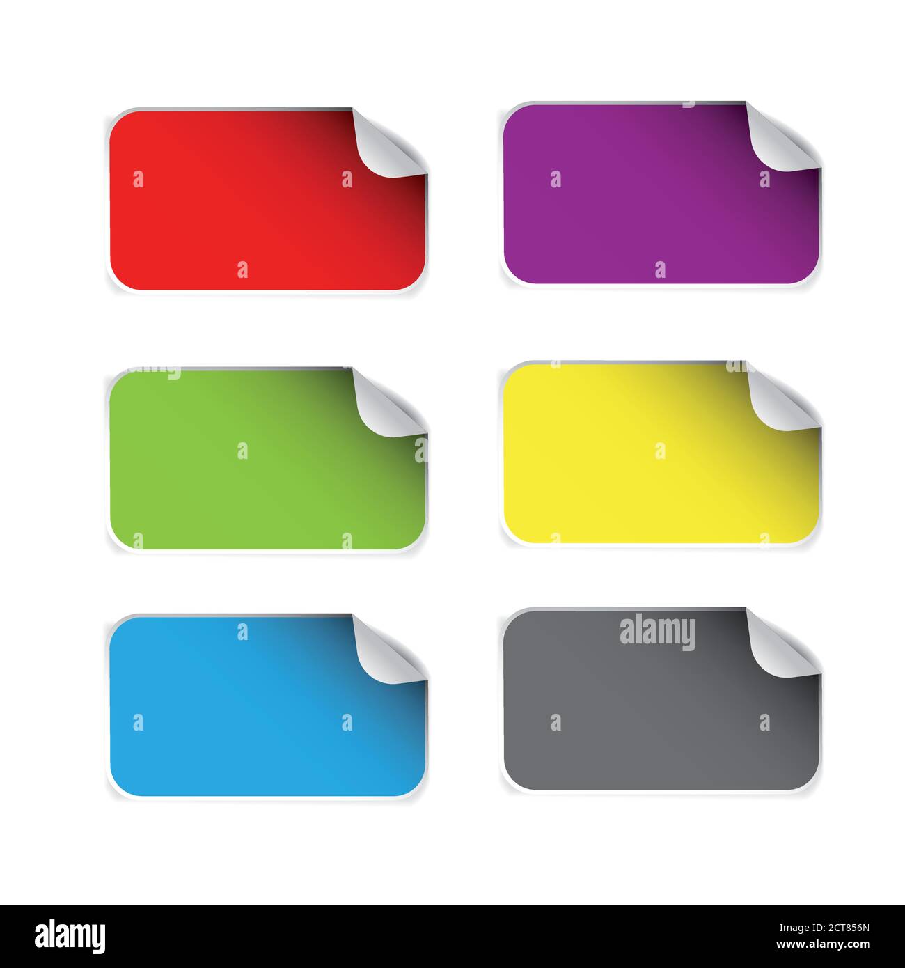 Empty colorful labels stickers set Stock Vector Image & Art - Alamy