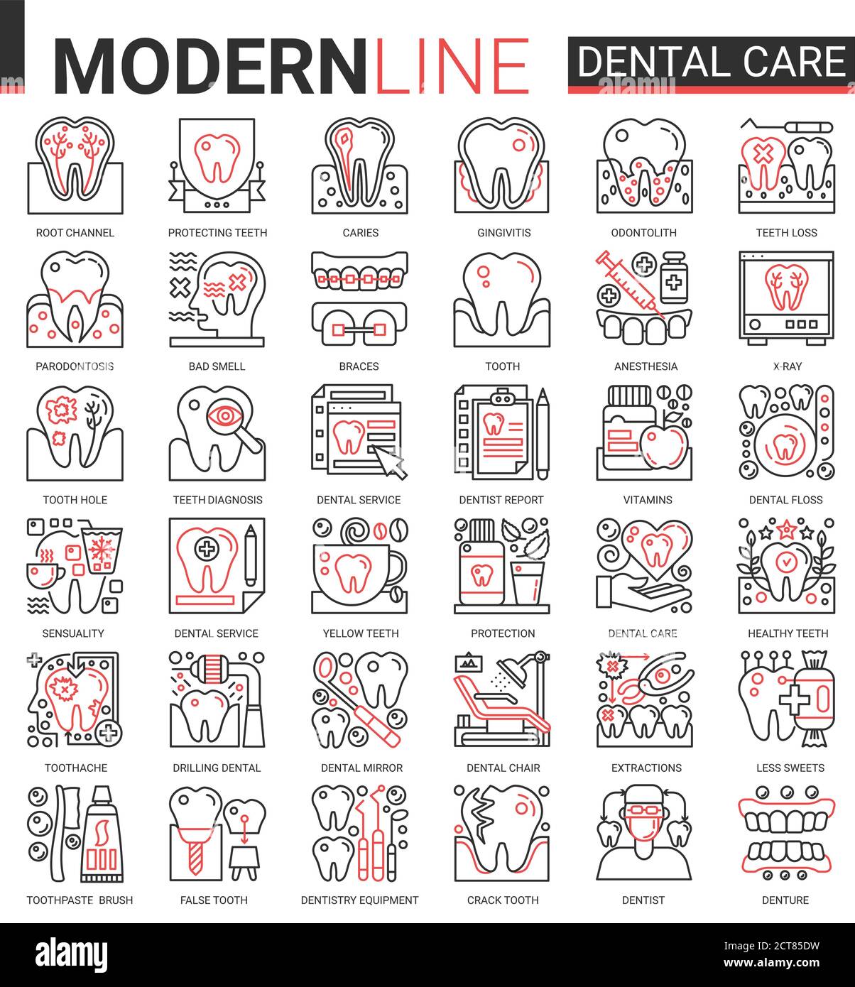 Teeth sensitivity Stock Vector Images - Alamy