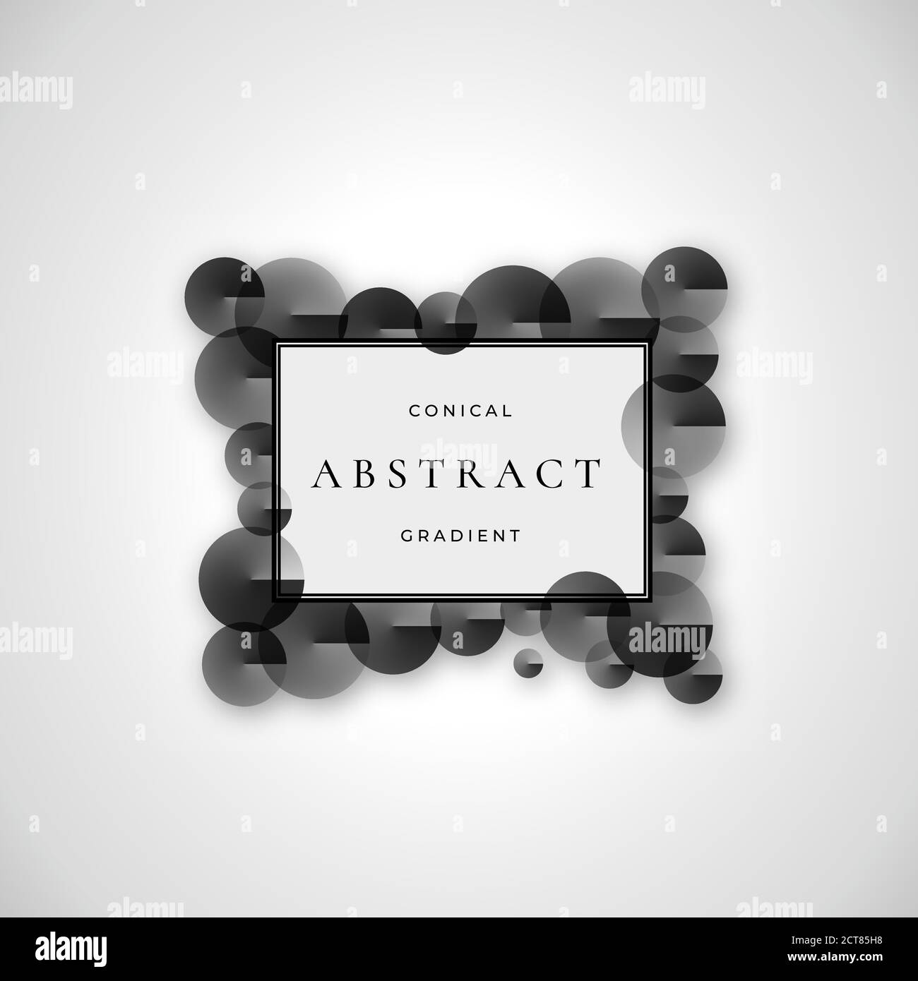 Conical Gradient Frame Abstract Vector Sign, Symbol or Logo Template ...