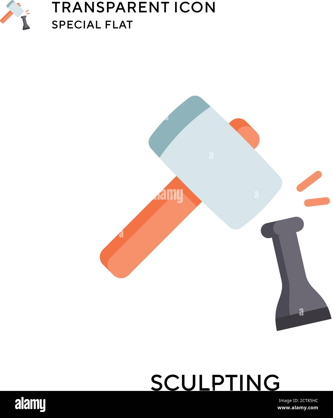 Sculpting vector icon. Flat style illustration. EPS 10 vector Stock ...