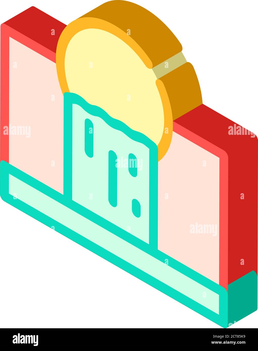 waste emissions isometric icon vector symbol illustration Stock Vector ...