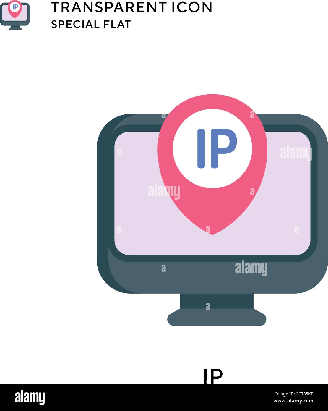 IP vector icon. Flat style illustration. EPS 10 vector Stock Vector ...