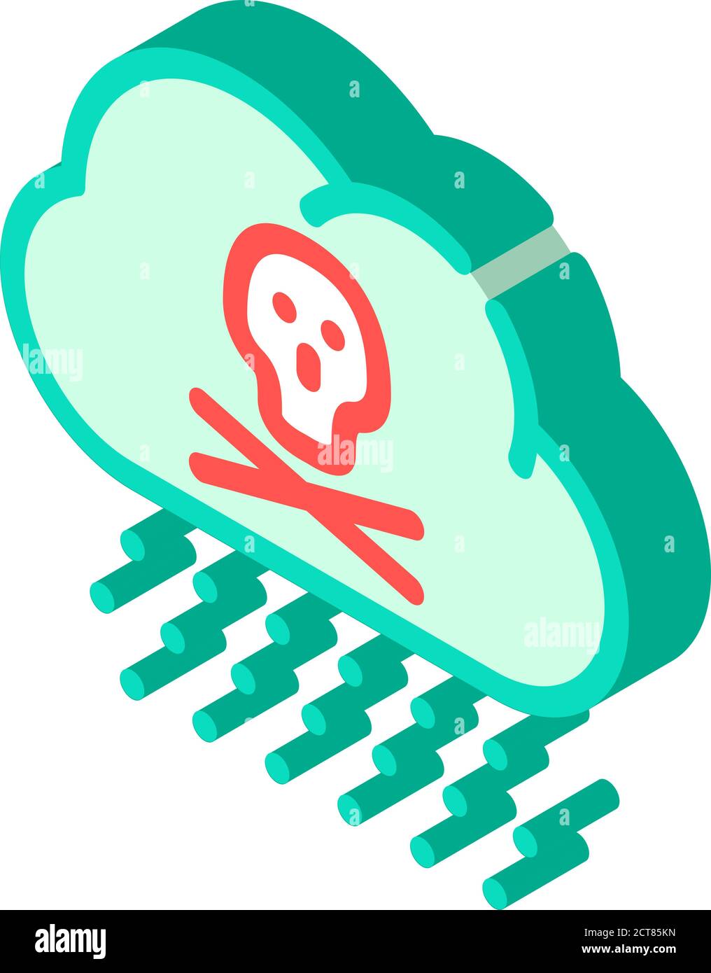 acid rain isometric icon vector symbol illustration Stock Vector Image ...