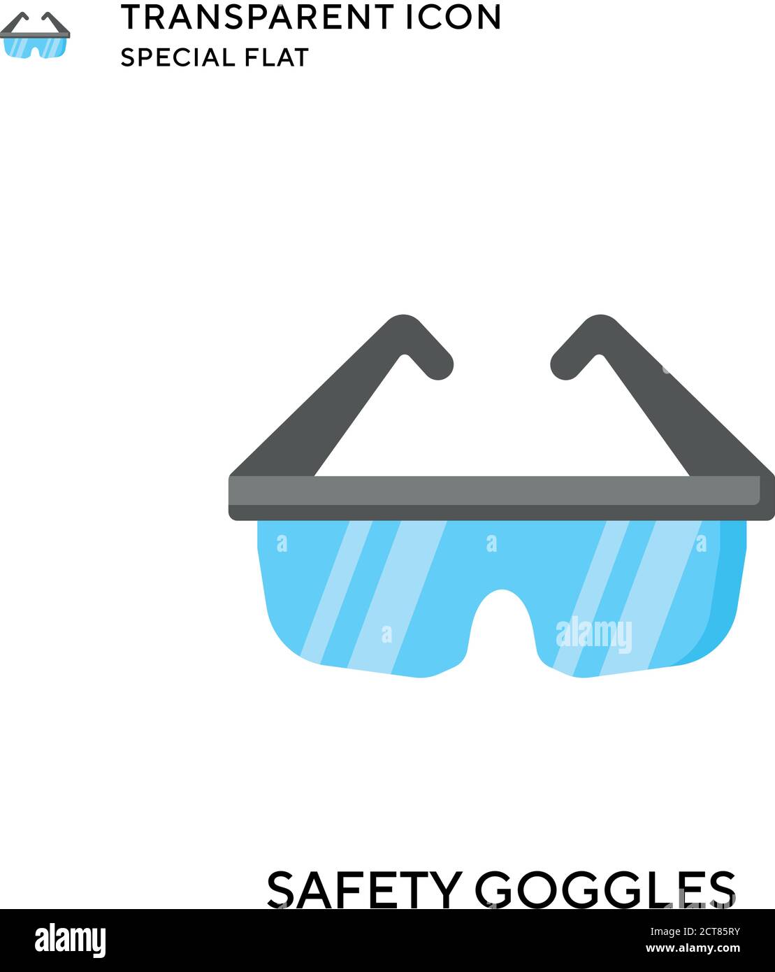 Clear safety goggles Stock Vector Images - Alamy