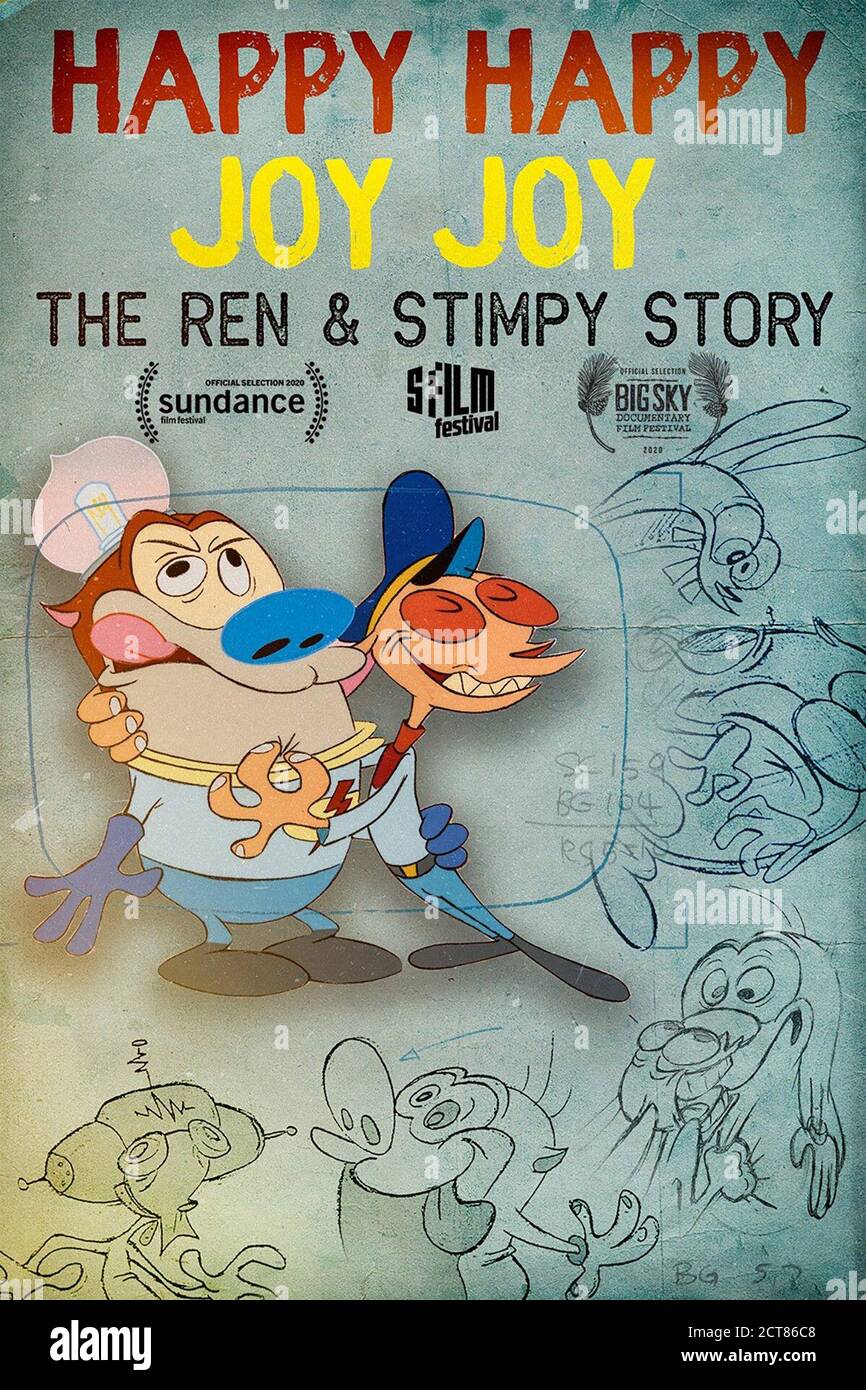 HAPPY HAPPY JOY JOY: THE REN & STIMPY STORY, poster, center from left ...