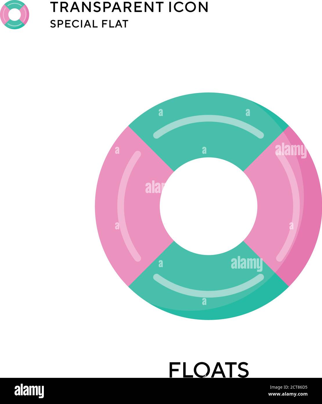 Floats vector icon. Flat style illustration. EPS 10 vector Stock Vector ...