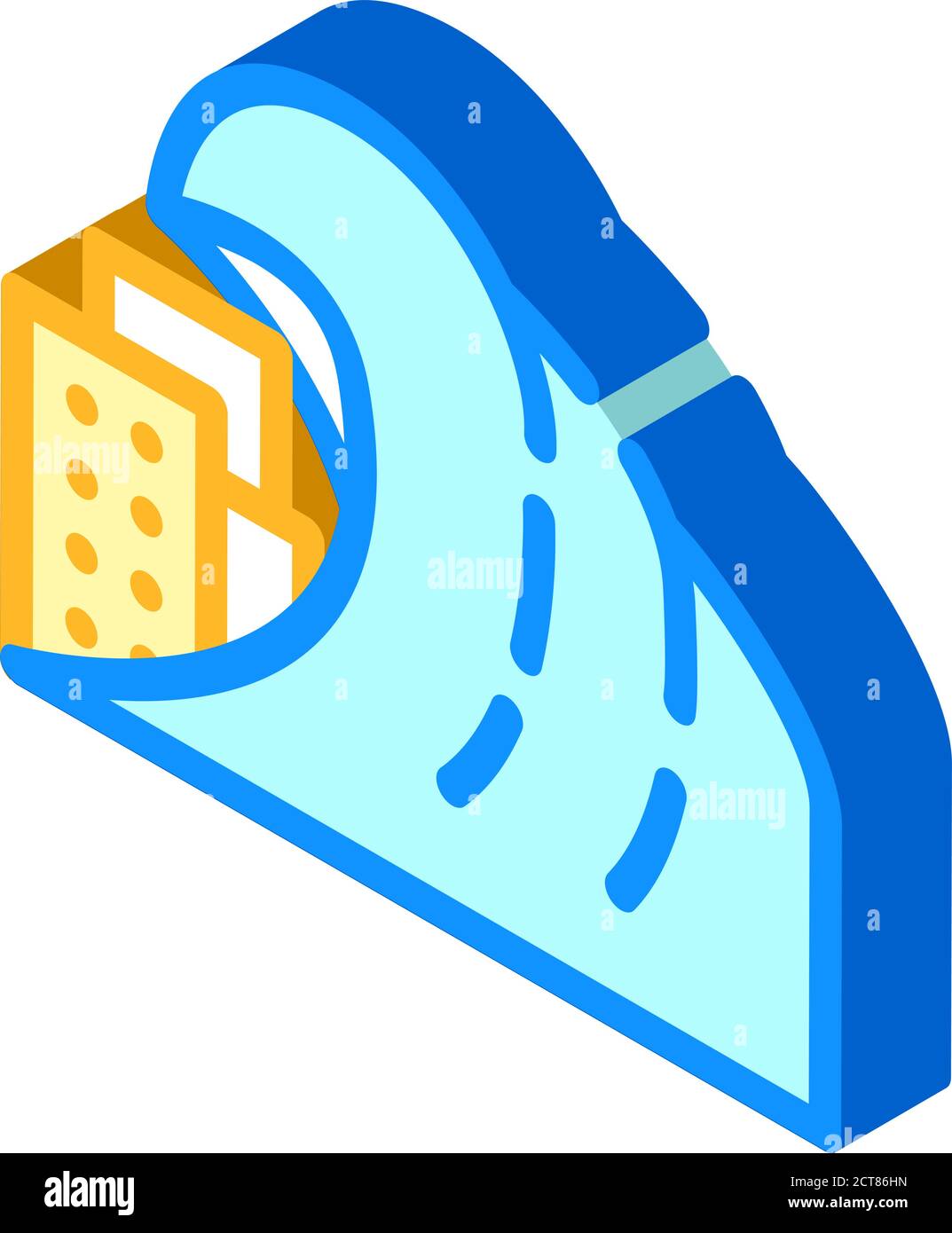 tsunami problem isometric icon vector symbol illustration Stock Vector ...