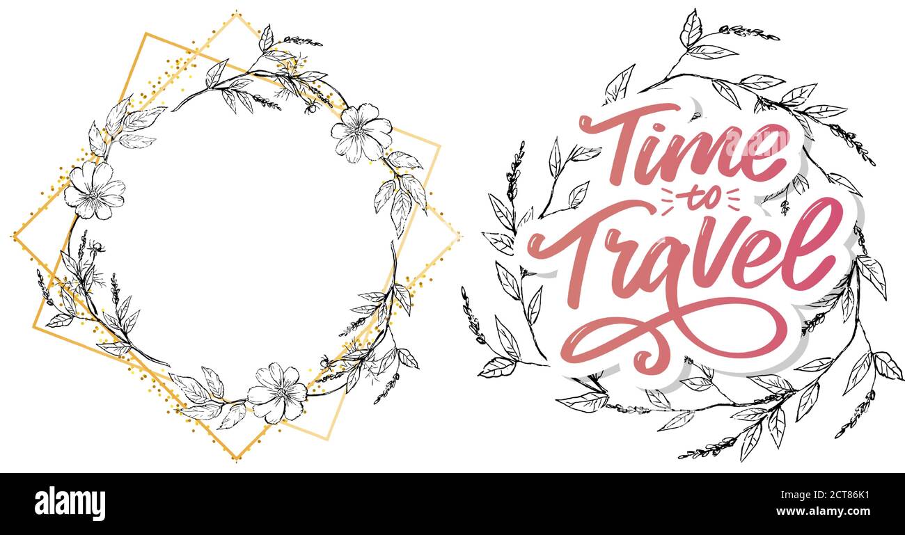 Travel life style inspiration quotes lettering. Motivational typography ...