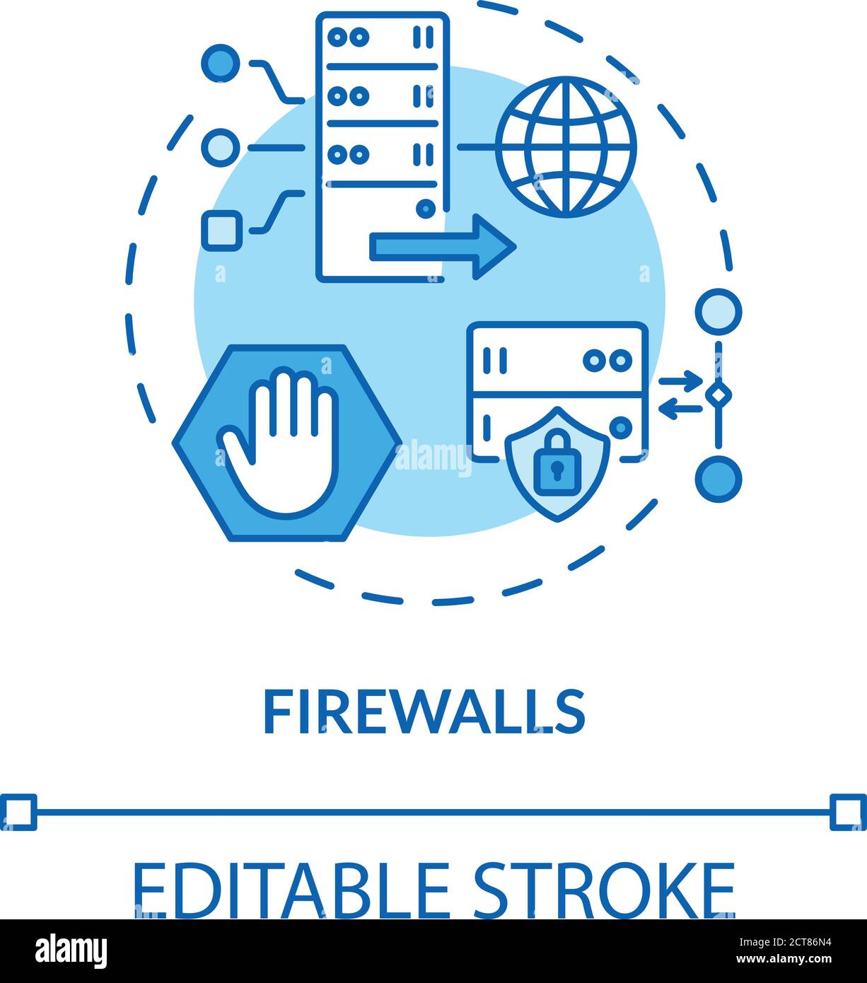 Firewalls concept icon Stock Vector Image & Art - Alamy