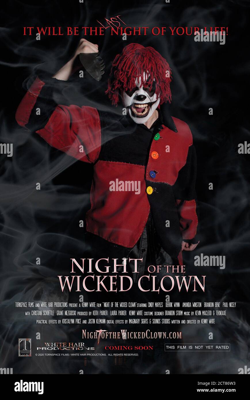 NIGHT OF THE WICKED CLOWN, US poster, 2020. © White Hair Productions ...