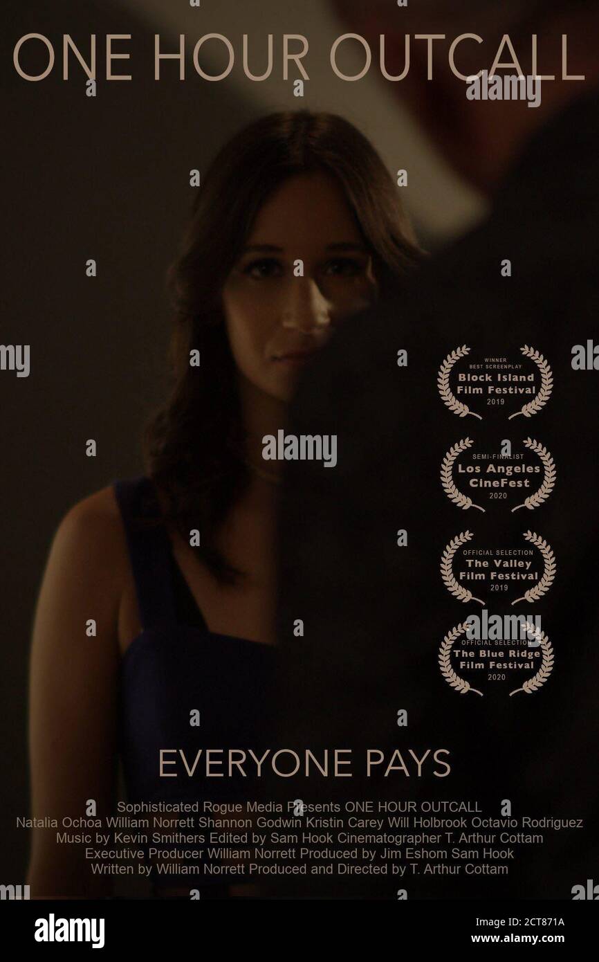 ONE HOUR OUTCALL, poster, from left: Natalia Ochoa, William Norrett ...