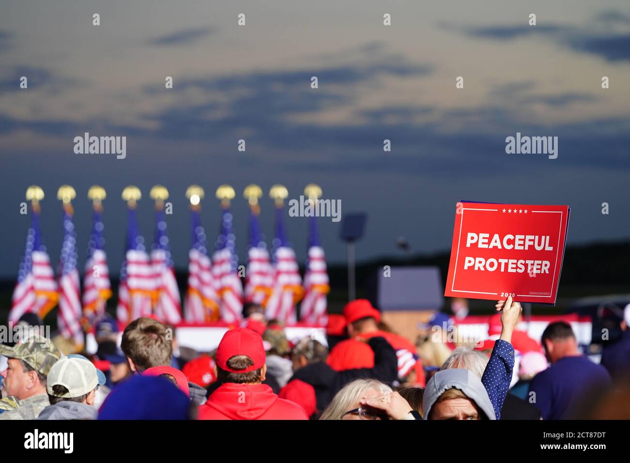 Donald Trump 45th president of the united states held a make america ...