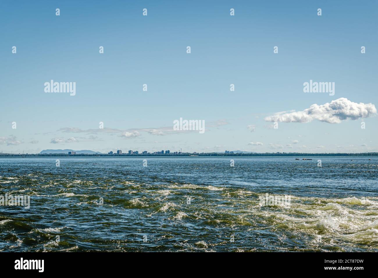 Scenic view of St. Lawrence river Stock Photo - Alamy