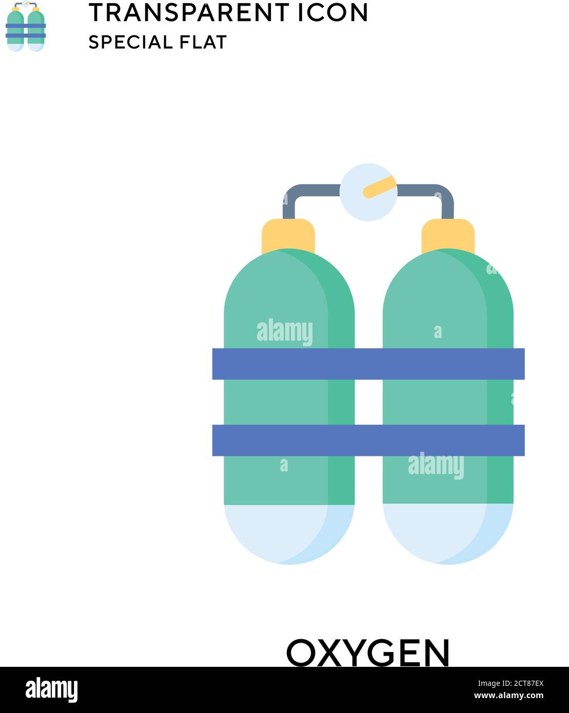 Oxygen vector icon. Flat style illustration. EPS 10 vector Stock Vector ...