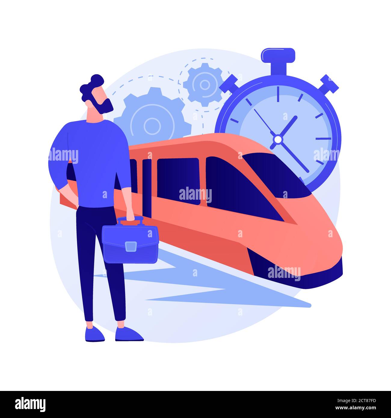 High-speed transport abstract concept vector illustration Stock Vector ...