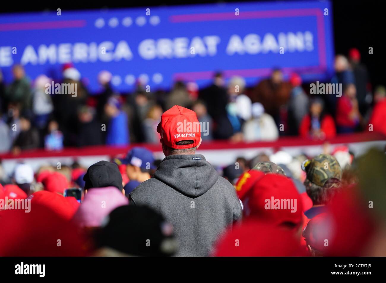 Donald Trump 45th president of the united states held a make america ...
