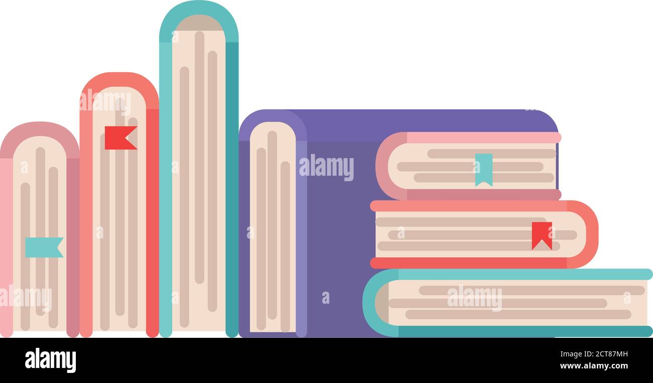 Isolated education books vector design Stock Vector Image & Art - Alamy